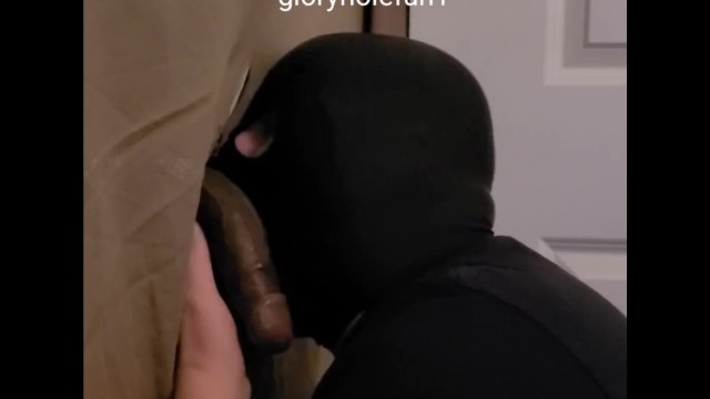 Another Straight Bbc Visits My Gloryhole His Wife Wont Suck It Full