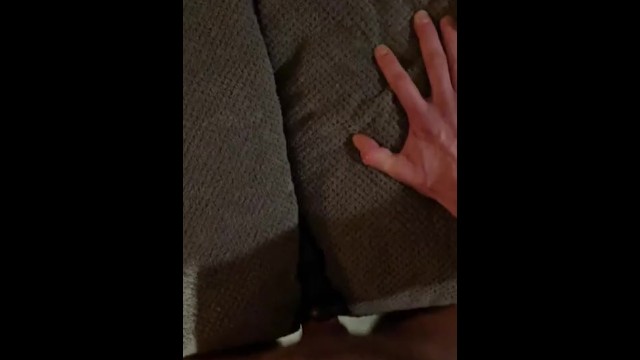 Fucking The Couch While My Roommate Is Upstairs