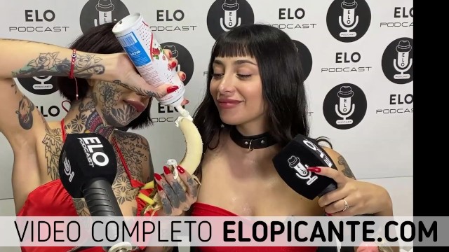 Gloria Nahir Y Pao Dulzura Comen La Banana Con Crema En El Cuarto Picante 3286