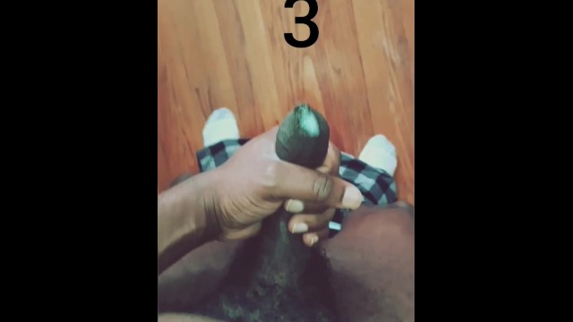 Black Guy Uncut Dick Cums