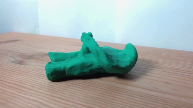 Plasticine Man Plays With His Clay Cock Stop Motion Porn